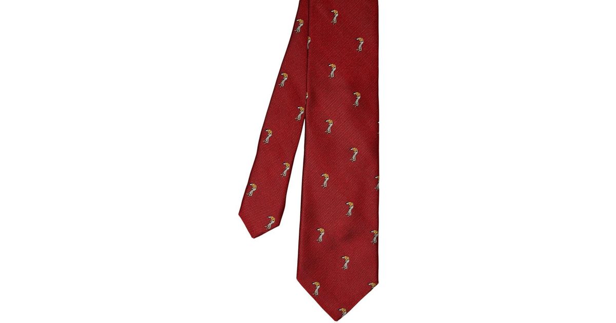 J.McLaughlin Silk Tie in Red for Men | Lyst UK