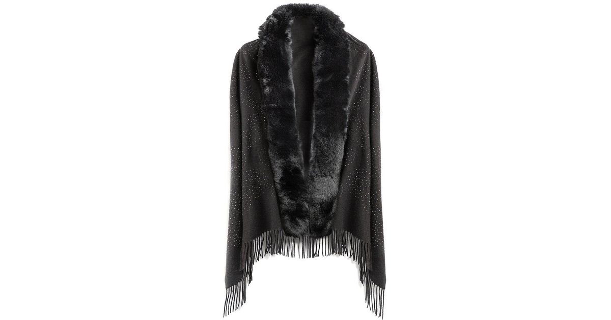 Saachi Circles Wrap in Black | Lyst