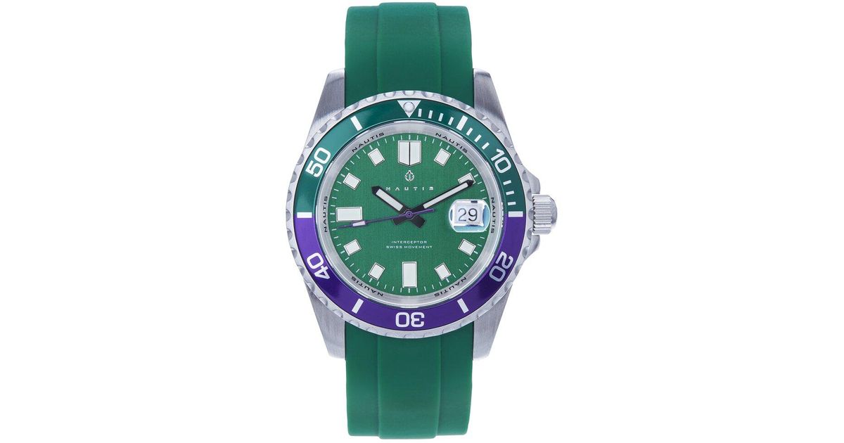 Nautis Interceptor Watch in Gray for Men | Lyst