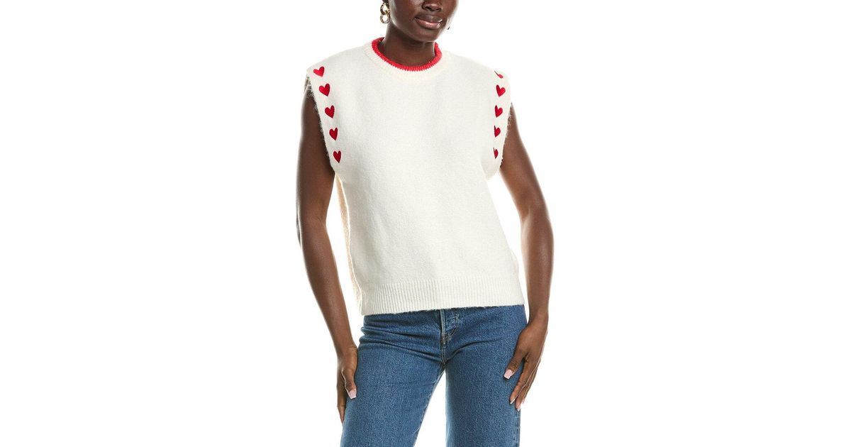 ANNA KAY Larianna Cashmere-Blend Vest in White | Lyst UK