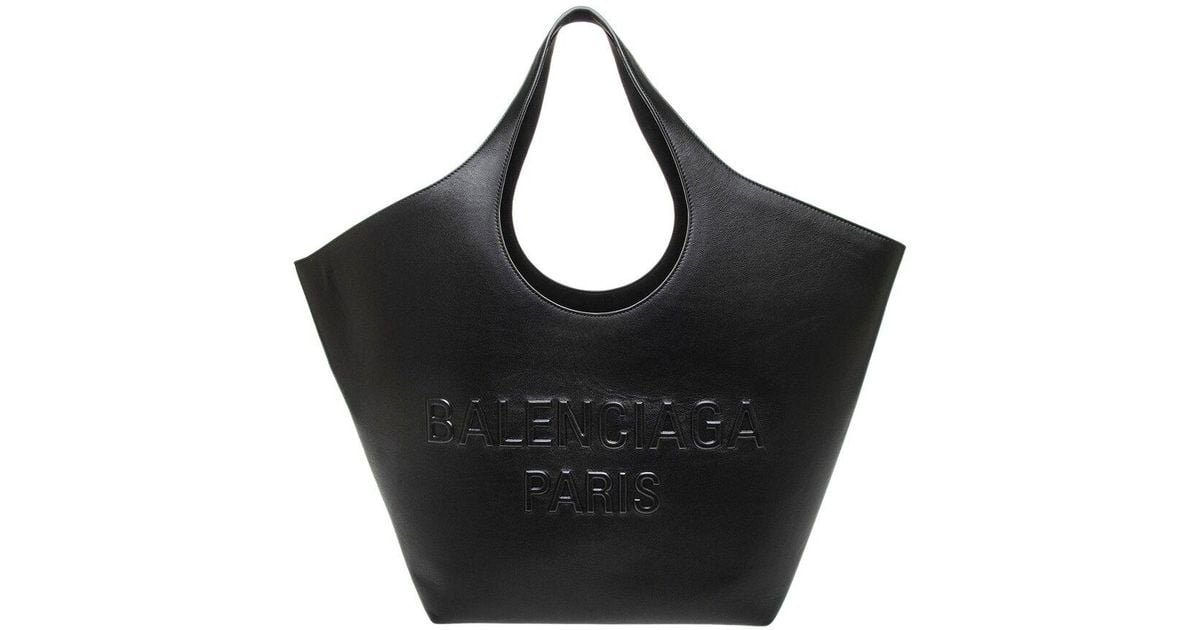 Balenciaga Mary-kate Medium Leather Tote in Black | Lyst UK