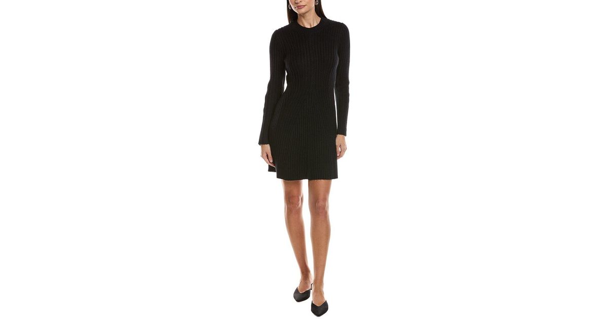 Cece Rib Sweaterdress in Black | Lyst UK