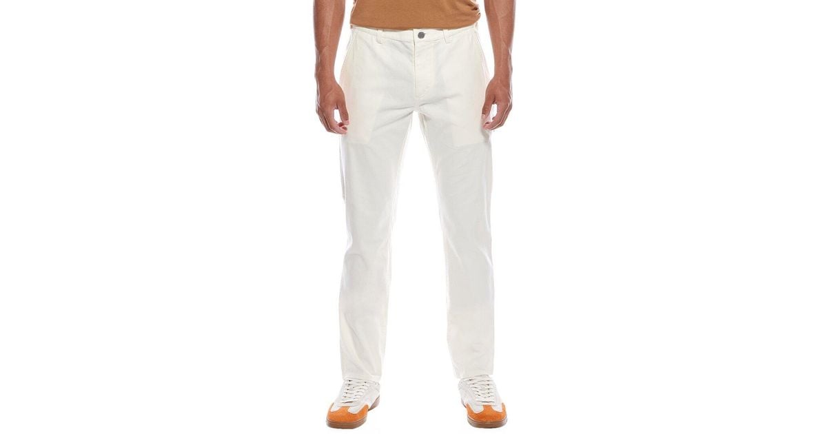 Theory Zaine Canvas Pant in White for Men | Lyst
