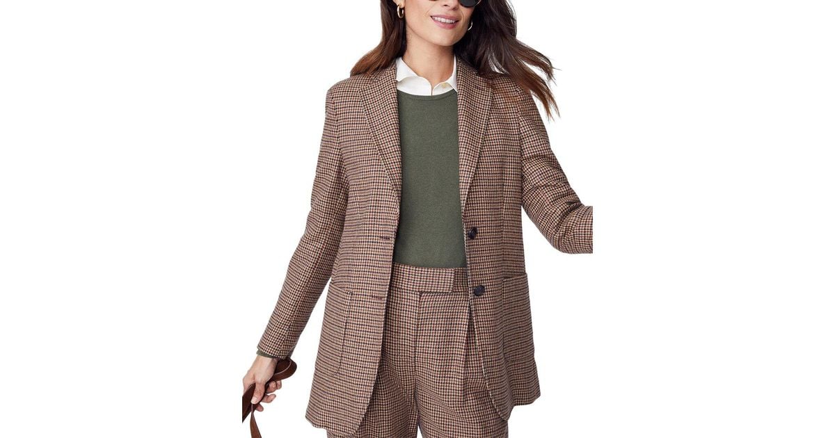 J.McLaughlin Mercia Wool-blend Jacket in Brown | Lyst