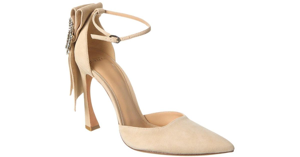 Alexandre Birman Lucy Suede Pump in Metallic | Lyst
