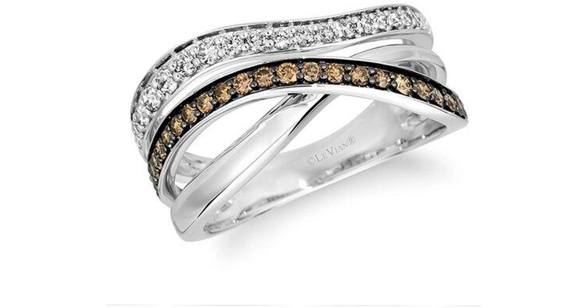 Le Vian 14K 0.59 Ct. Tw. Diamond Half-Eternity Ring in White | Lyst