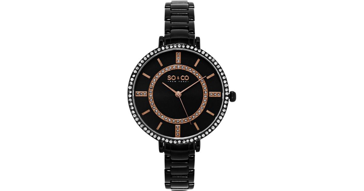 SO & CO Soho Watch in Black | Lyst