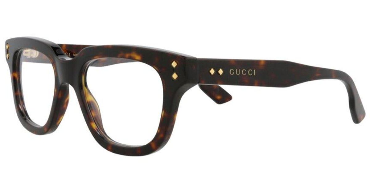 Gucci Gg1219O 50Mm Optical Frames in Brown for Men | Lyst