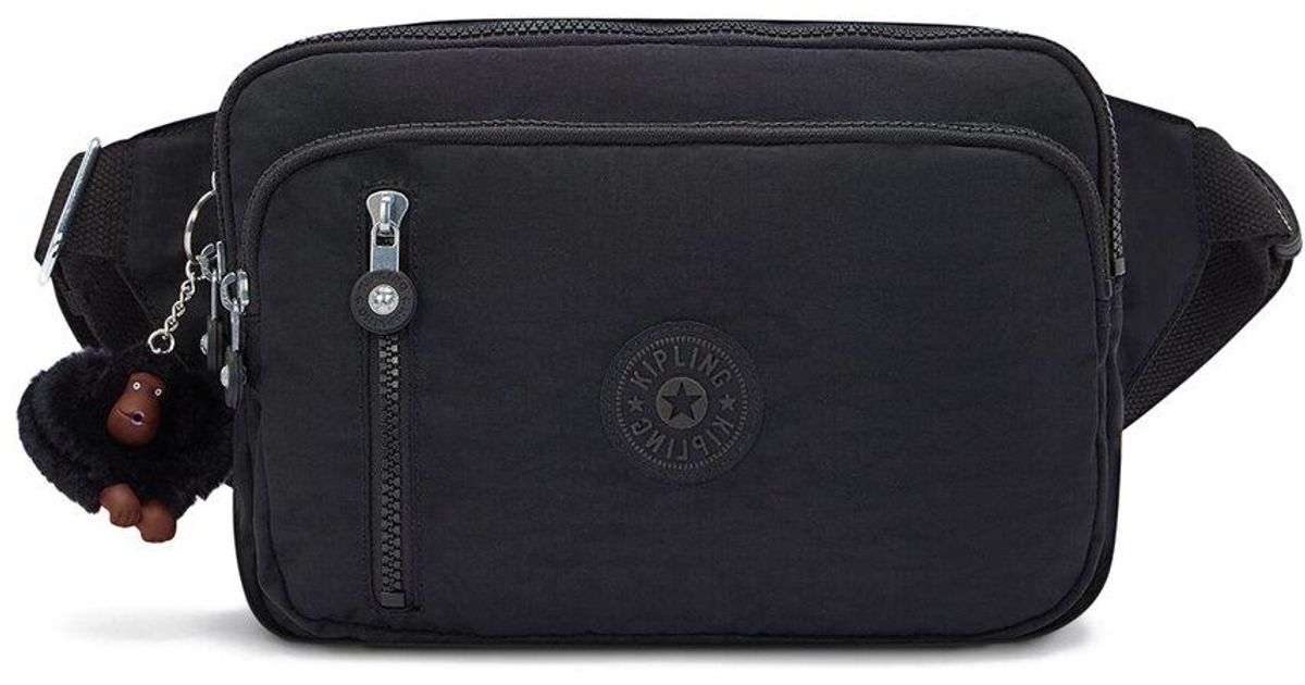 Kipling Nylon Waist Bag with Zip Compartments in Black | Lyst