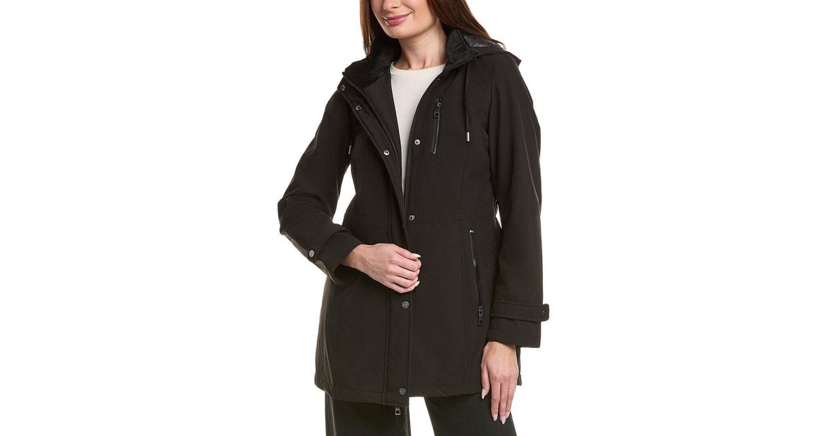 Nautica Soft Shell Anorak Jacket in Black | Lyst UK
