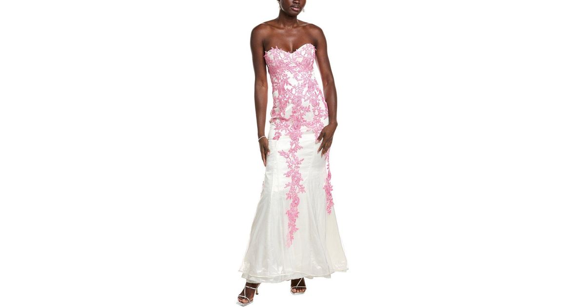 Issue New York Gown in Pink | Lyst UK