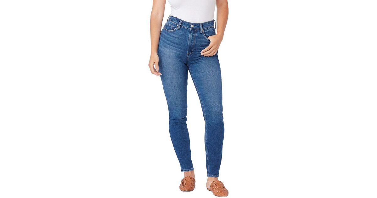 PAIGE Cheeky Ultra High Rise Skinny Jean in Blue | Lyst UK