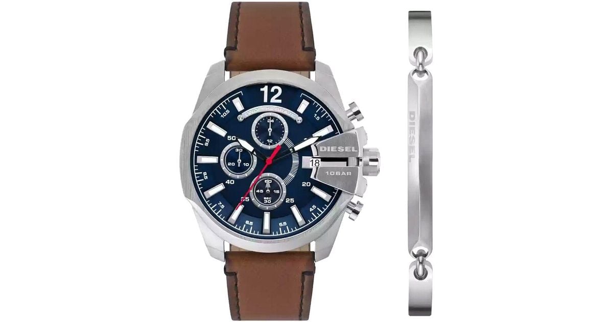 DIESEL Baby Chief Watch in Blue for Men | Lyst