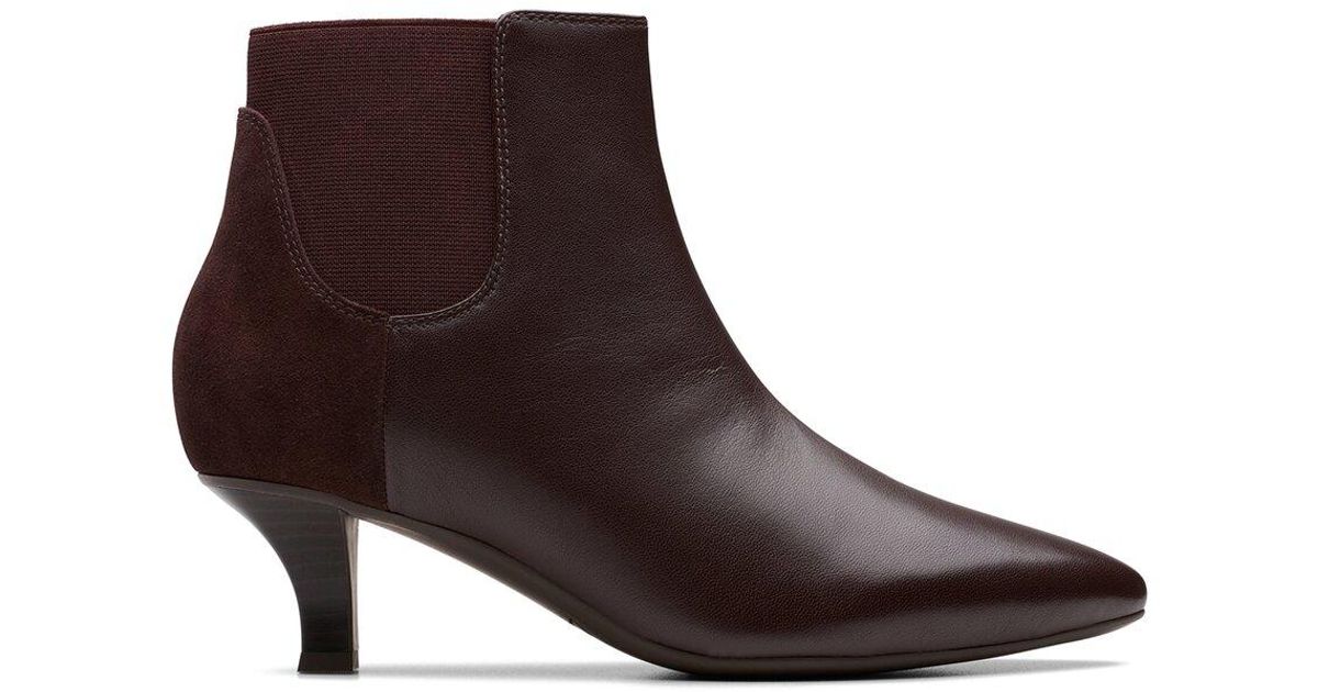 Clarks Kepley Erin Leather Boot in Brown | Lyst