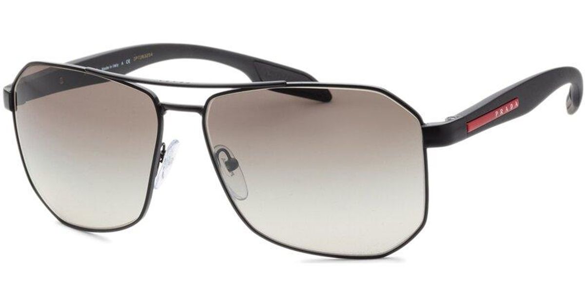 Prada Ps51Vs 62Mm Polarized Sunglasses in Metallic for Men | Lyst UK