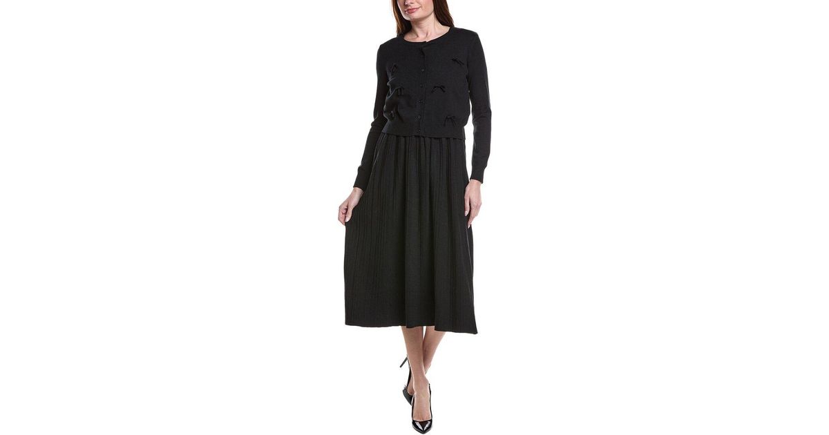 ANNA KAY 2Pc Knit Susanna Cardigan & Dress Set in Black | Lyst