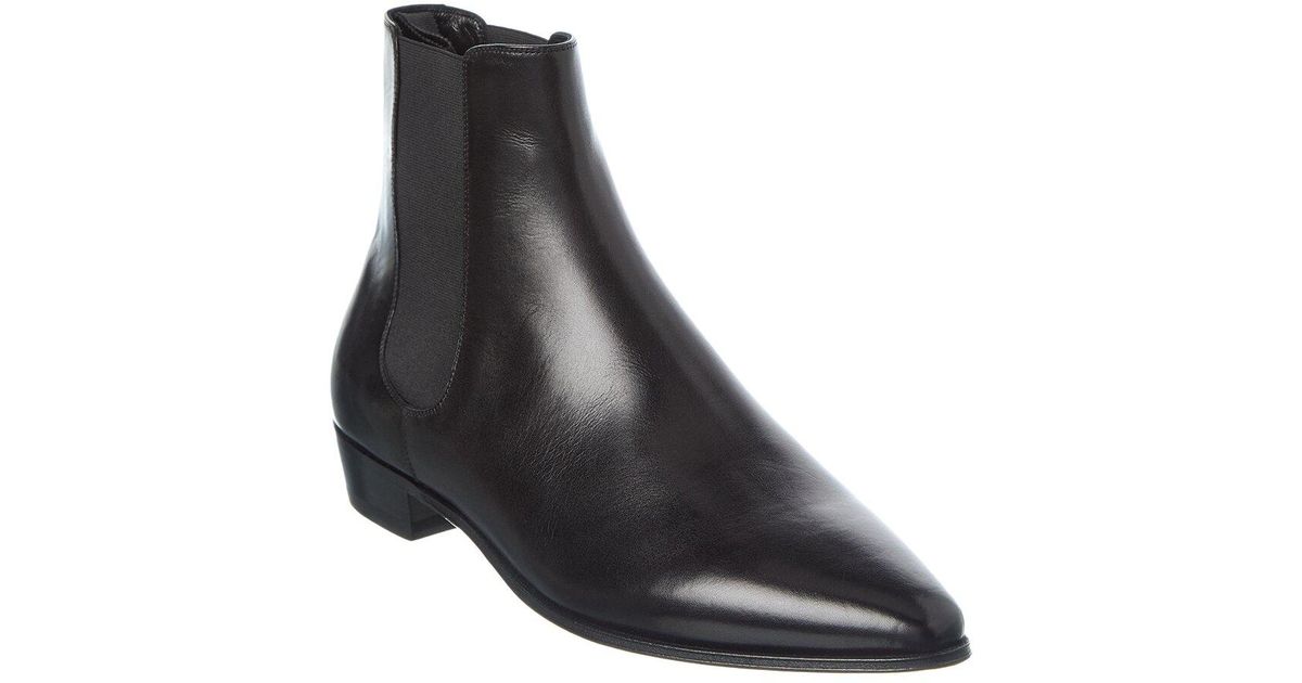 Celine Jacno Leather Boot in Black for Men | Lyst UK