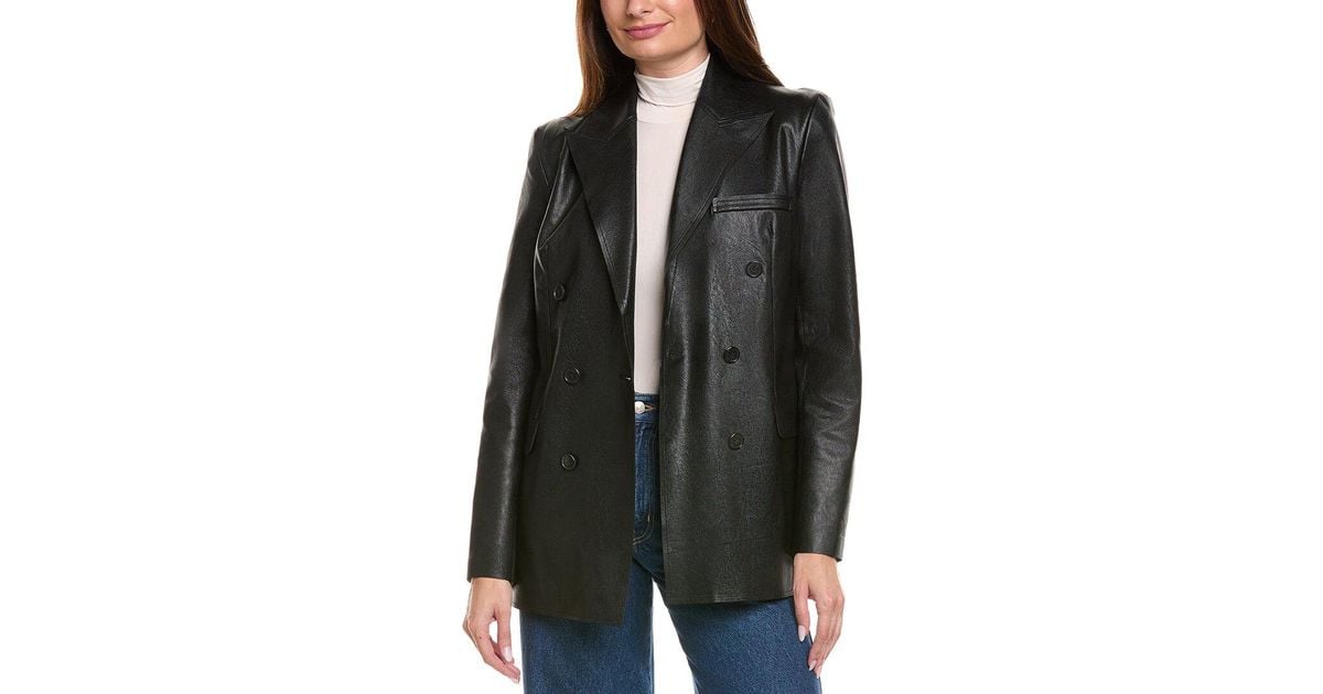 Commando Double-Breasted Jacket in Black | Lyst UK