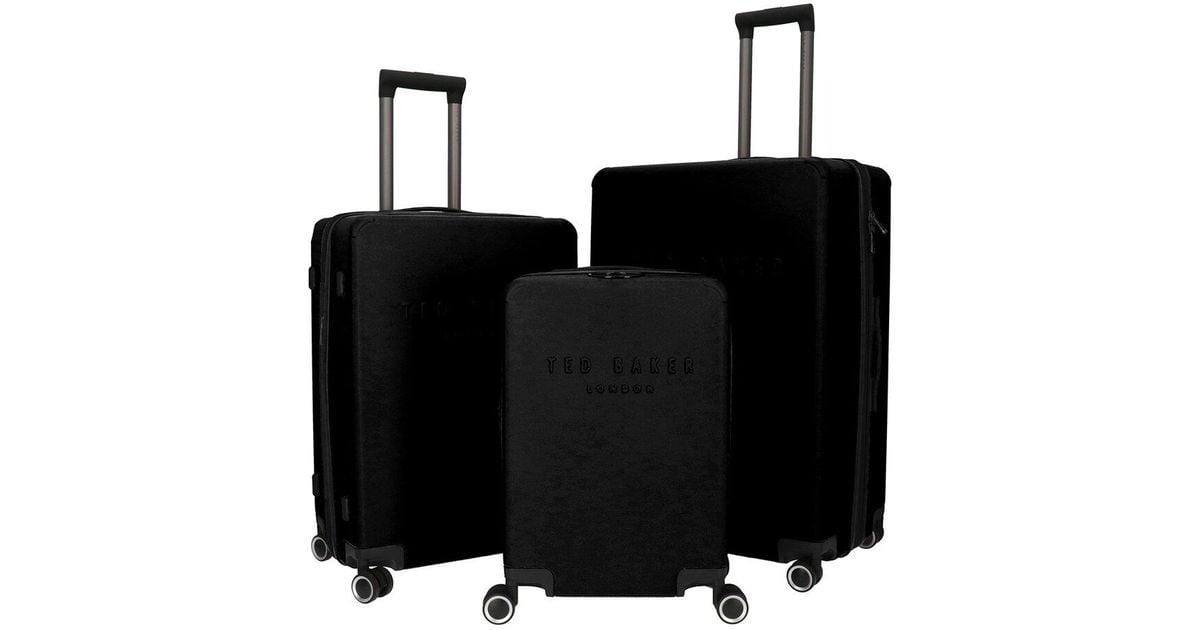 Ted Baker Newport 3pc Expandable Luggage Set in Black | Lyst