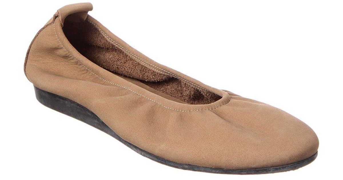 Arche Laius Suede Flat in Gray | Lyst