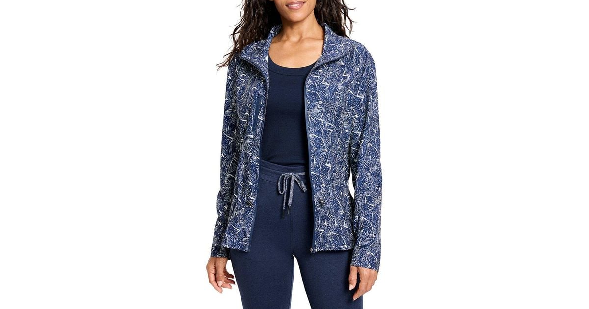 NIC+ZOE Nic & Zoe Falling Fans Tech Stretch Jacket in Blue | Lyst