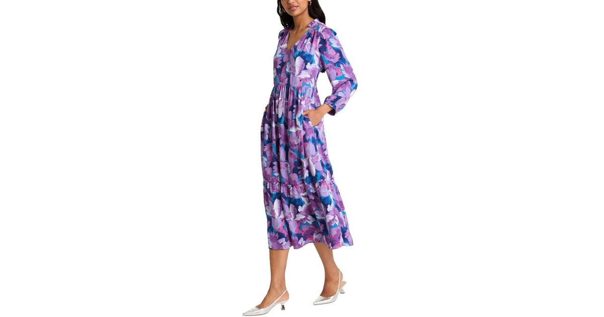 Draper James Katie Midi Dress in Blue | Lyst UK