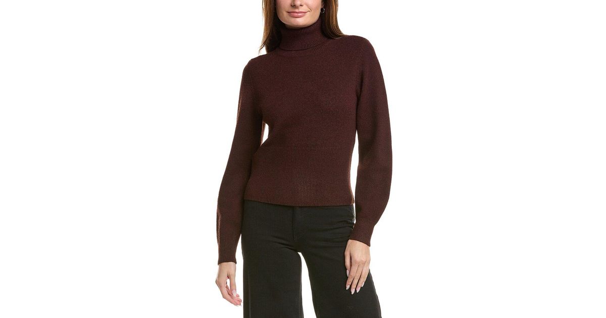 Ted Baker Turtleneck Pullover in Brown | Lyst