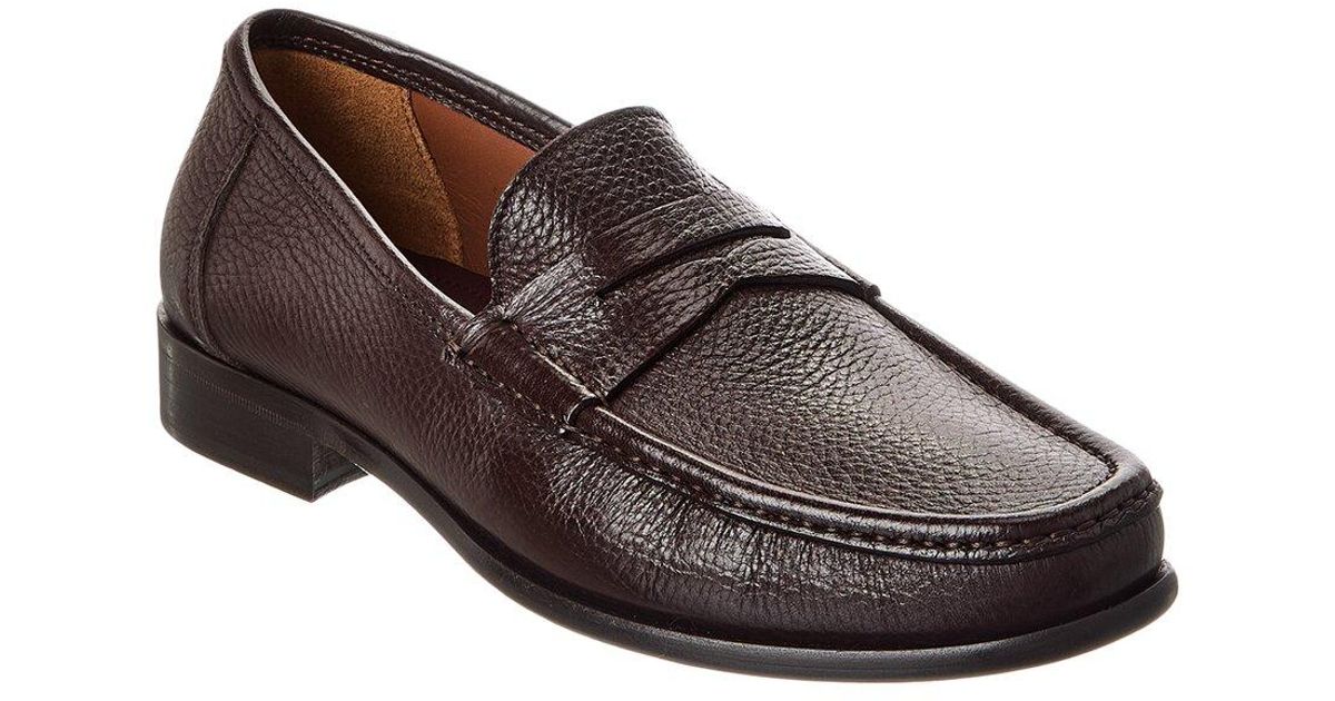 Bruno Magli Tonio Leather Loafer in Brown for Men | Lyst