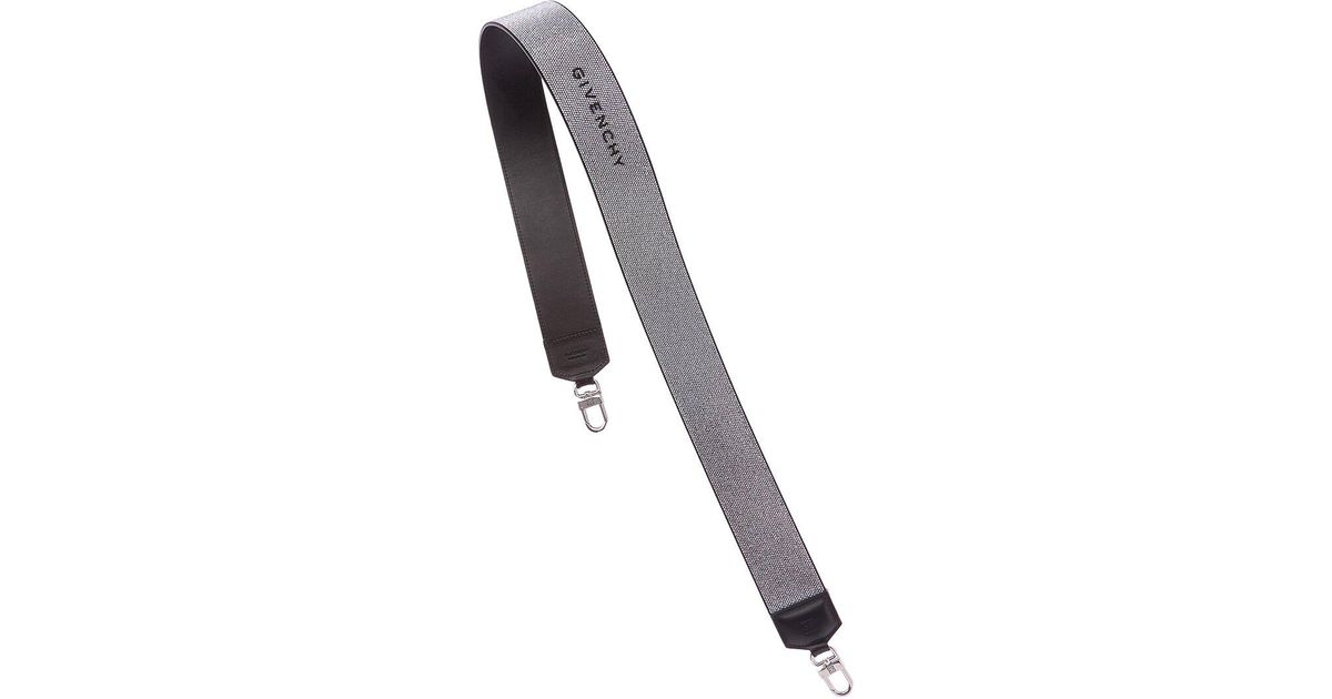 Givenchy Leather Shoulder Strap in Black | Lyst UK