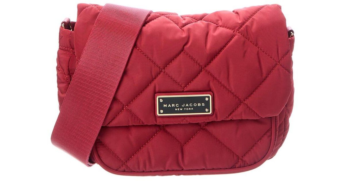 Marc Jacobs Quilted Utility Messenger in Red | Lyst