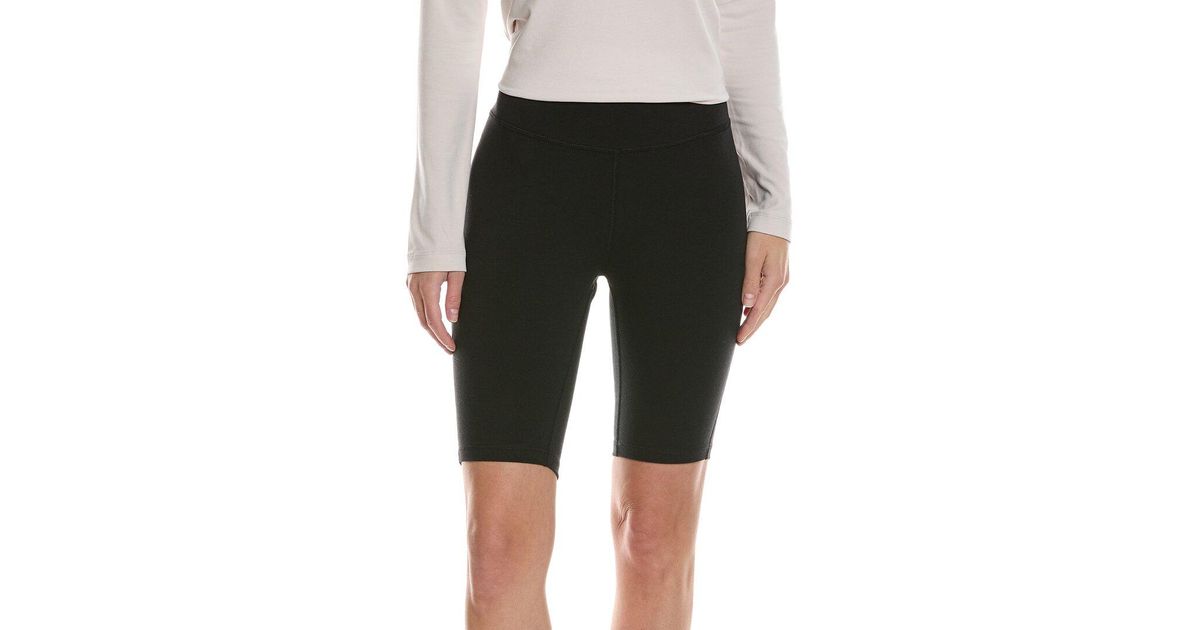 James Perse Spiral Seam Short in Black | Lyst