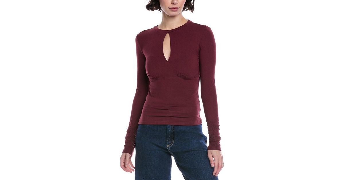 Walter Baker Charlie Top in Purple | Lyst UK