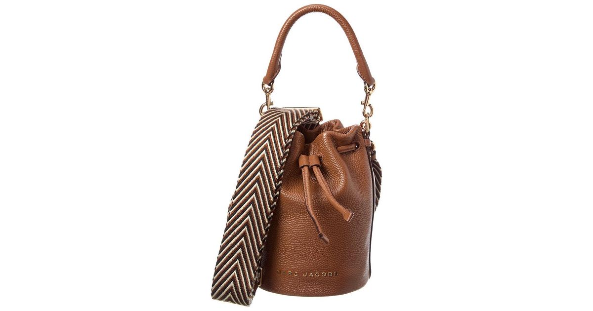 Marc Jacobs Leather Bucket Bag in Brown | Lyst