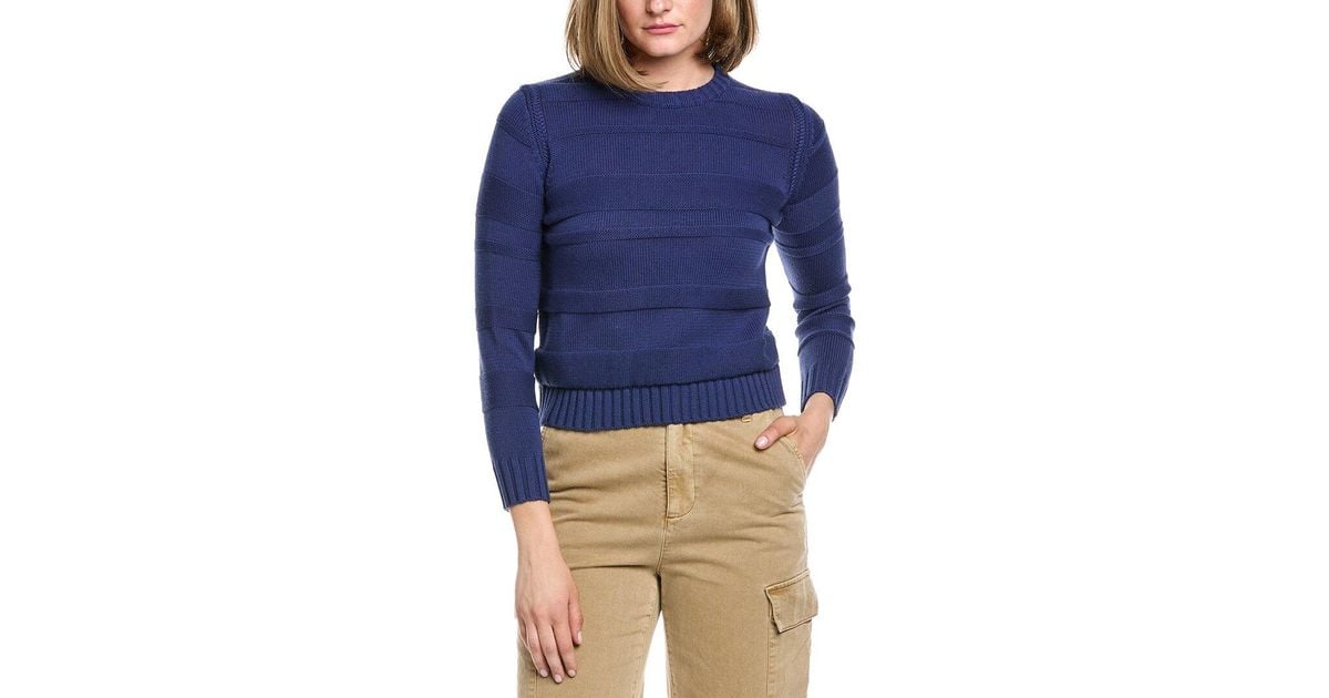 Hannah Rose Jessie Cashmere-Blend Sweater in Blue | Lyst UK