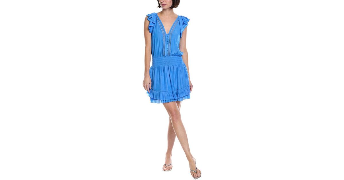 Ramy Brook Yulia Mini Dress in Blue | Lyst UK