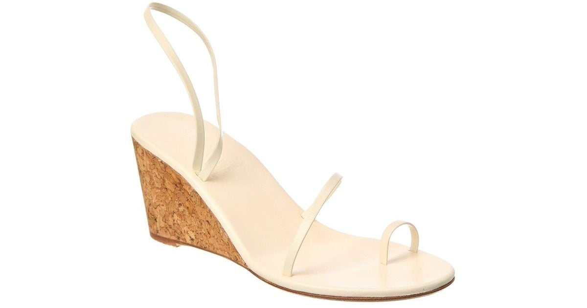 Ancient Greek Sandals Chora Mid Wedge Leather Sandal in Natural | Lyst