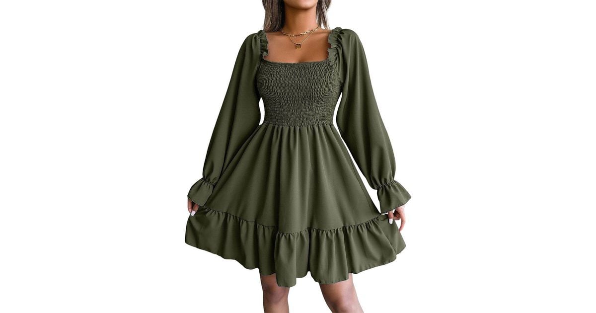 Maya Rosa Mini Dress in Green | Lyst UK
