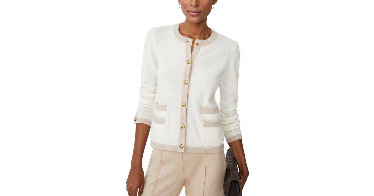 J.McLaughlin Ainsley Cashmere Sweater in White | Lyst