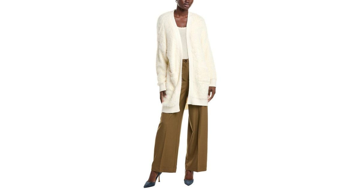 ANNA KAY Sunny Classic Cashmere-Blend Cardigan in Natural | Lyst UK