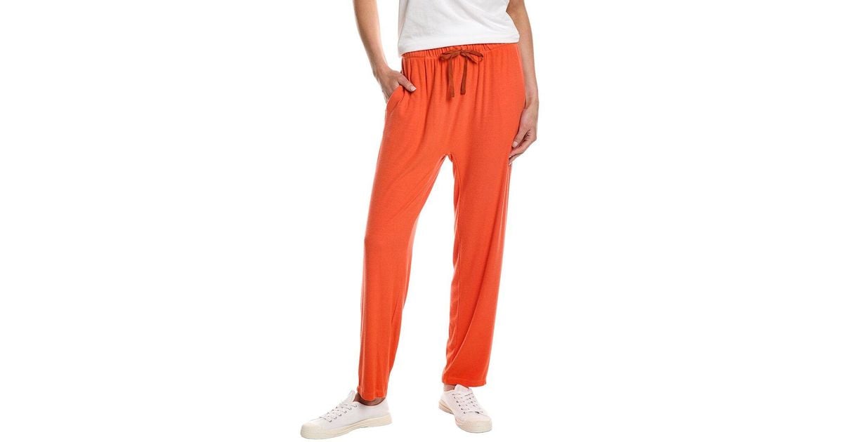 Electric and Rose Aries Ribbed Pant in Orange | Lyst UK