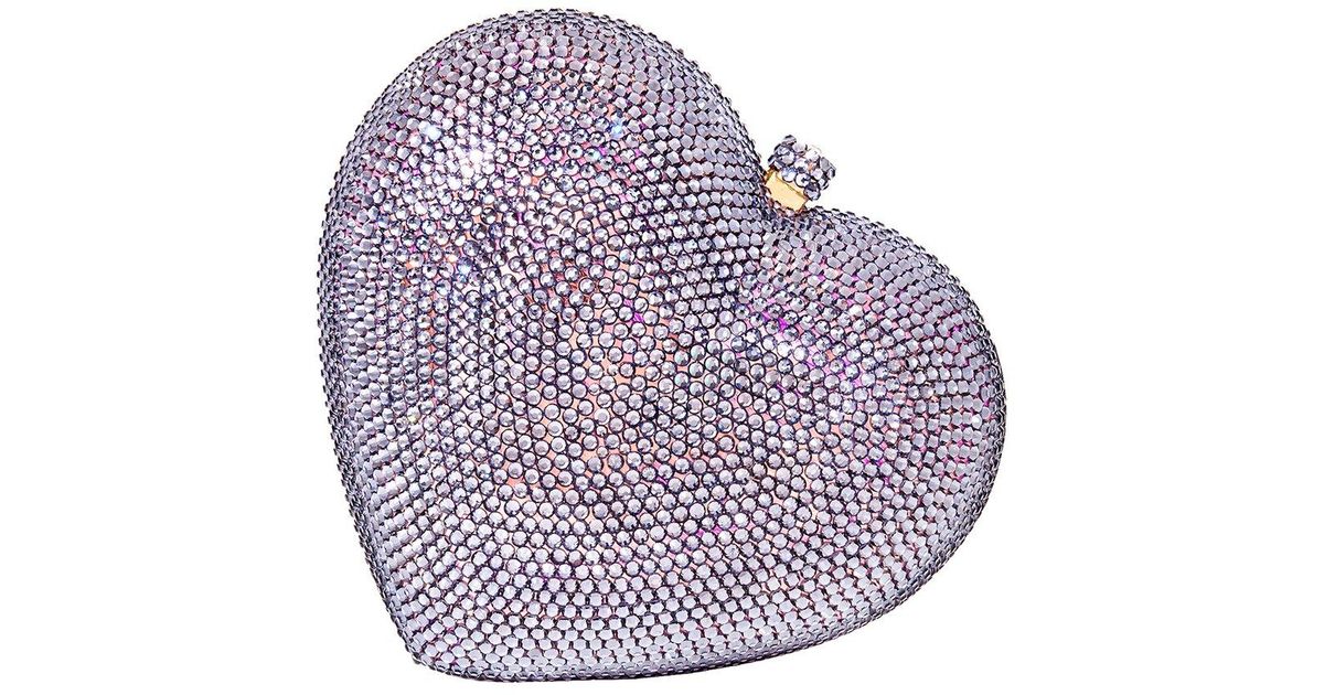 Aquaswiss Heart Clutch in Purple | Lyst UK