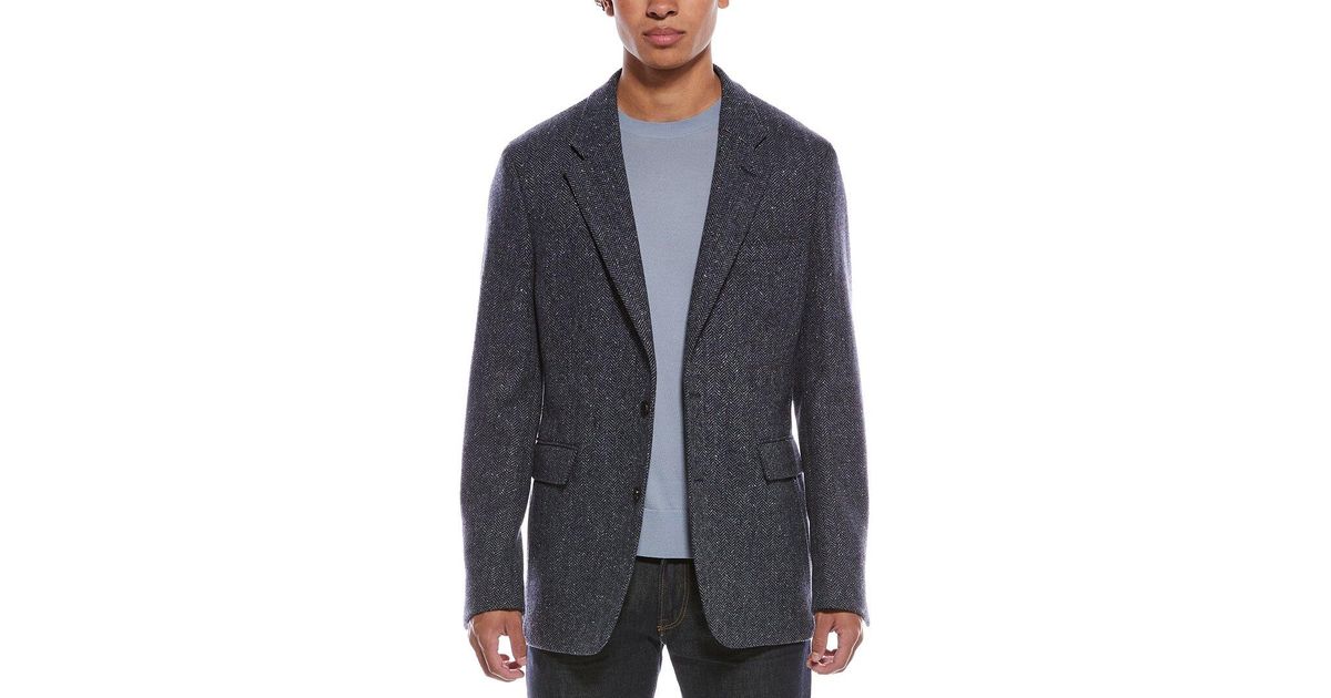 Todd Snyder Donegal Herringbone Wool-Blend Jacket in Blue for Men | Lyst UK