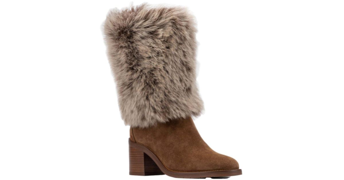 Aquatalia Jolie Weatherproof Suede Boots in Brown | Lyst