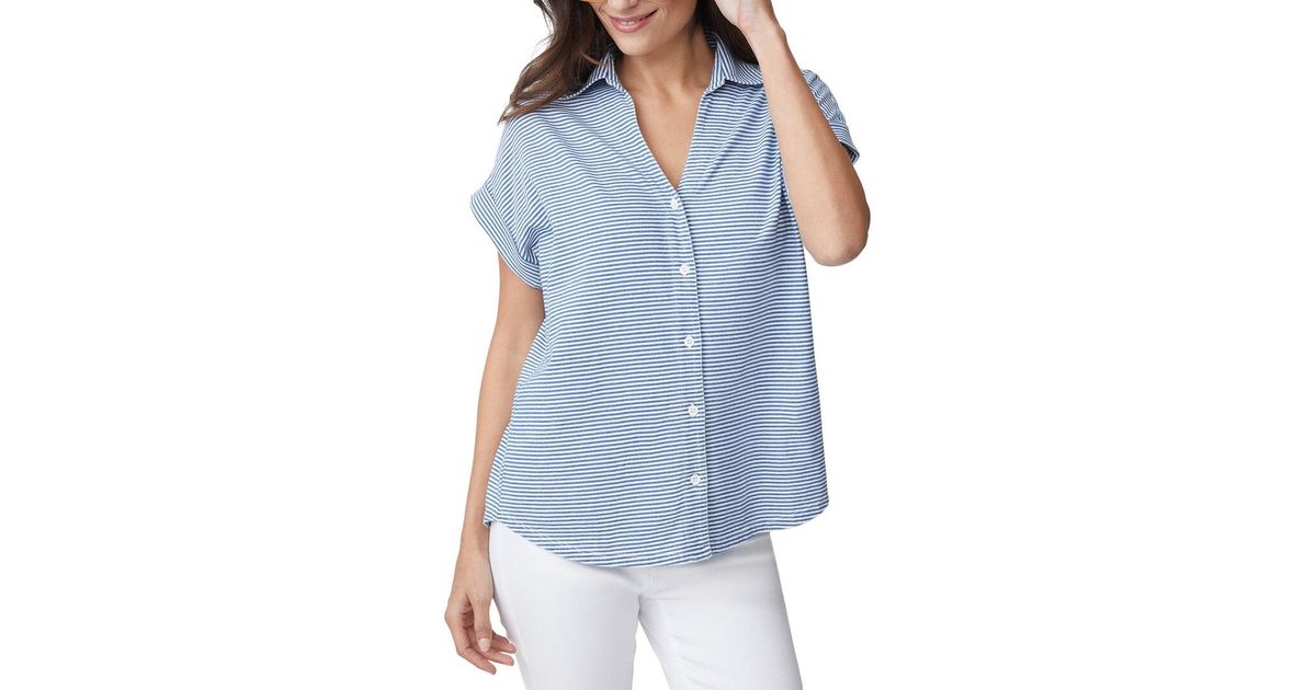 J.McLaughlin Doone Top in Blue | Lyst