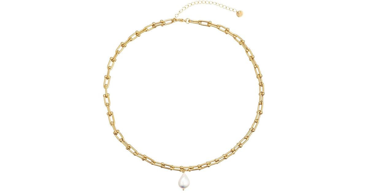 Eye Candy LA Frida Chain Necklace in Metallic | Lyst UK