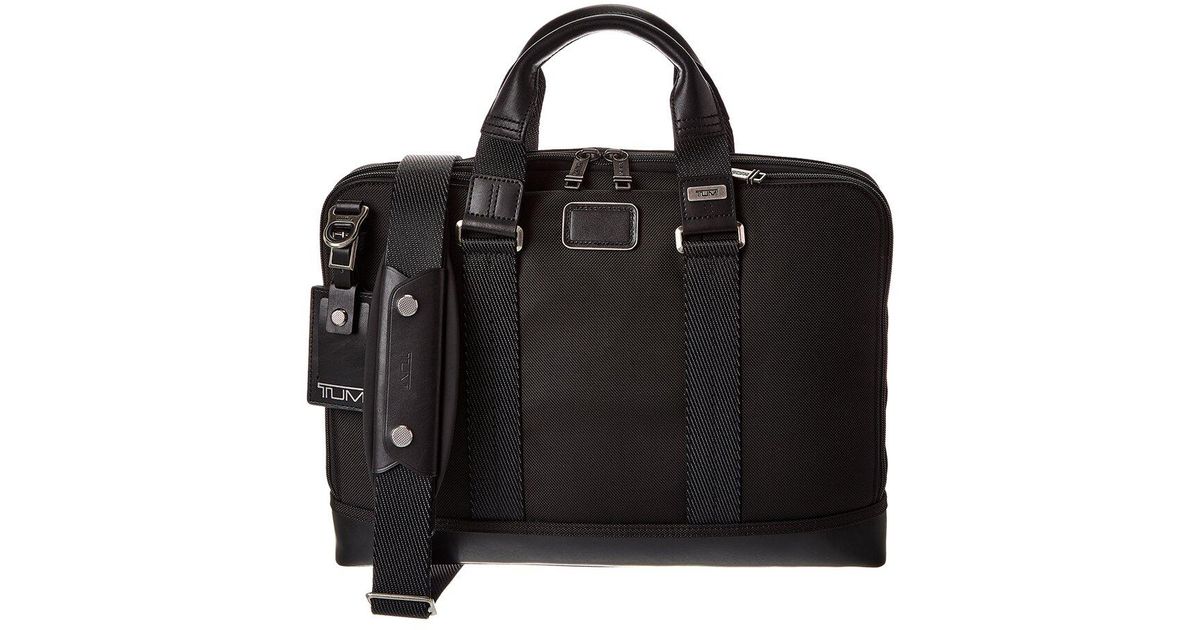 Tumi Owens Slim Brief in Black | Lyst