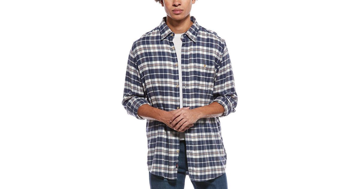 Faherty The Movement Flannel Shirt (Tall) in Blue for Men | Lyst