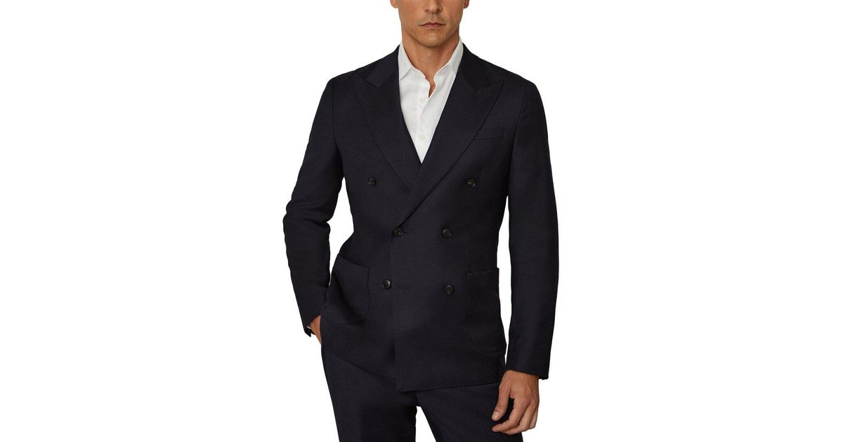 Reiss Combo Db Formal Jacket in Blue for Men | Lyst