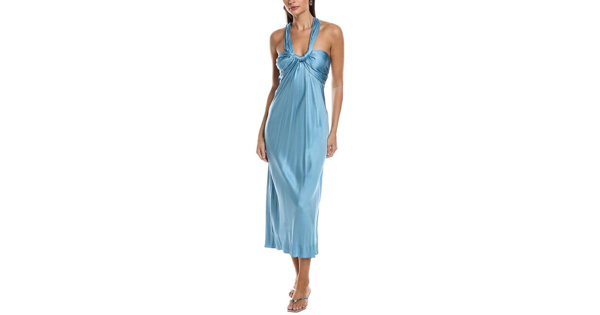 A.L.C. Ivy Midi Dress in Blue | Lyst UK