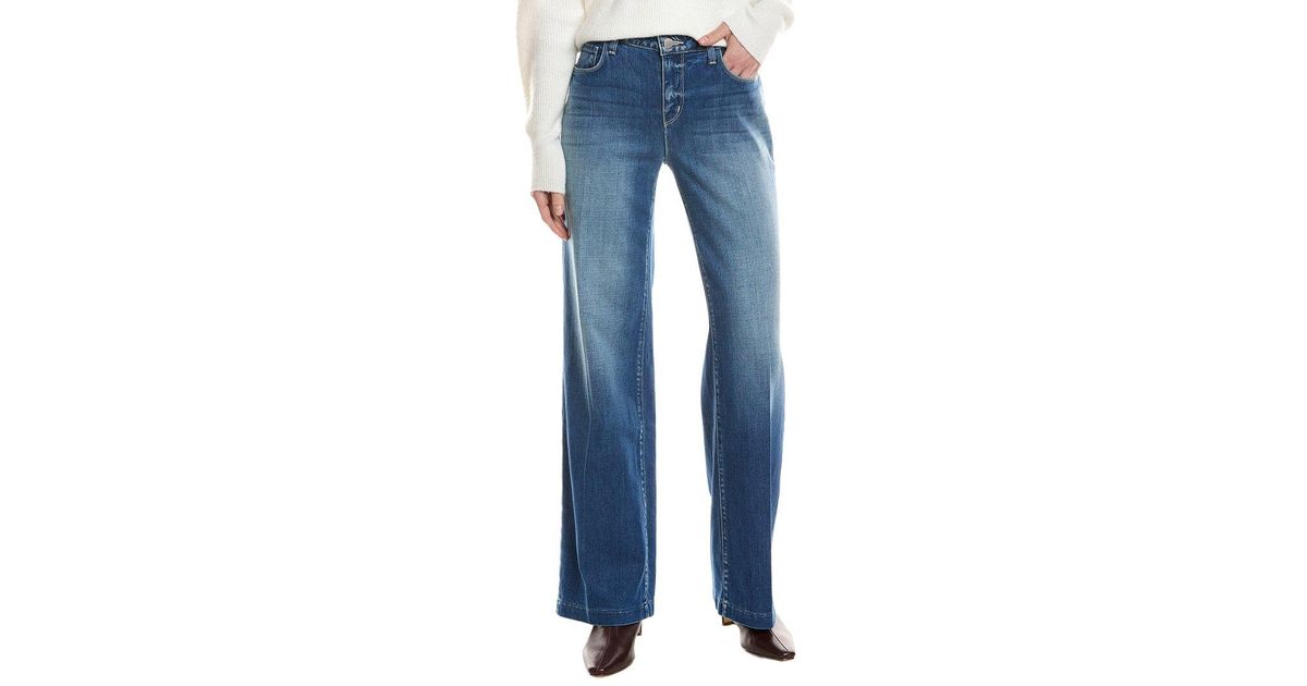 L'Agence Joanne Low-Rise Wide Leg Jean in Blue | Lyst UK